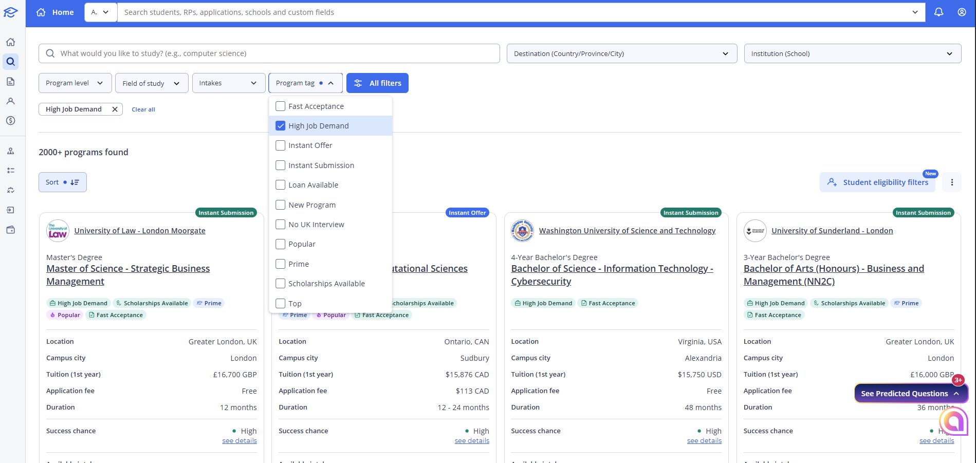 Recruiters: How to Find Programs with High Job Demand on ApplyBoard – Assist